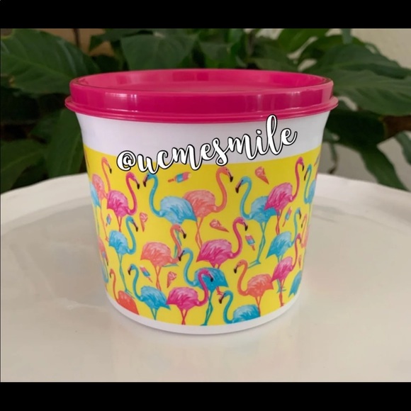 Tupperware | Kitchen | Tupperware Flamingos Round Nesting Storage ...